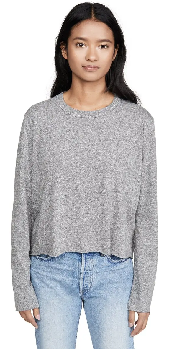 The Great. Long-sleeve Crop Tee