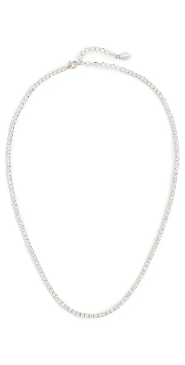Shashi Tennis Necklace - White Gold