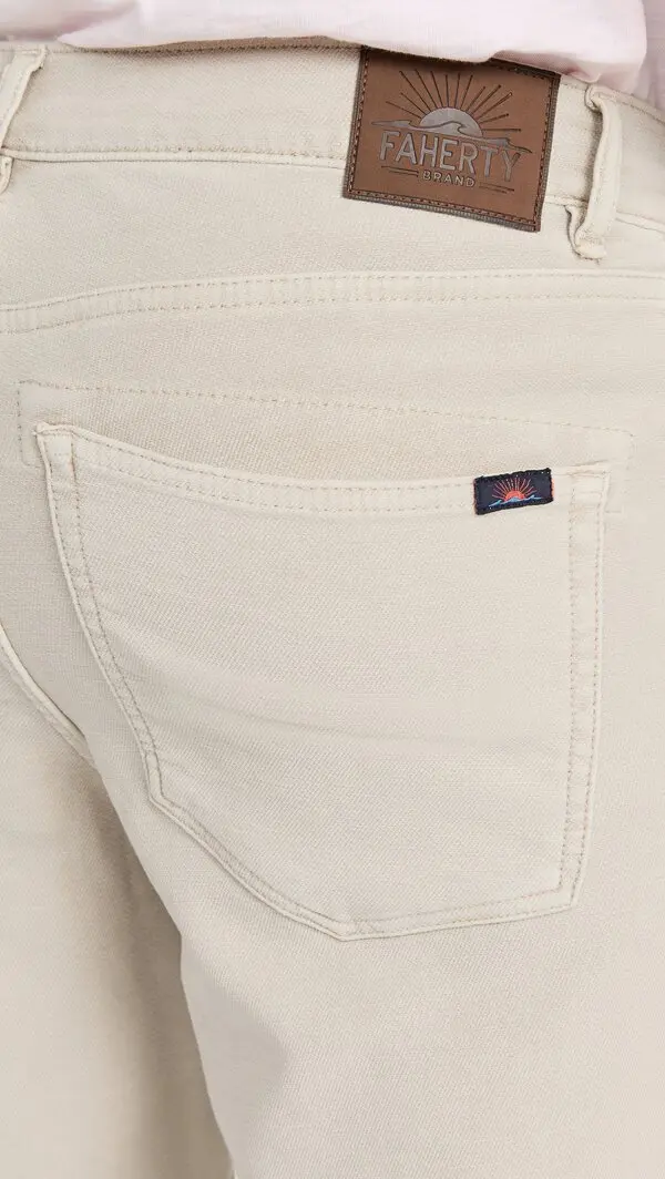 Faherty Brand Stretch Terry Five-pocket Pants