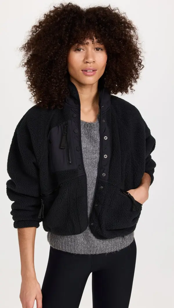 Free People Hit The Slopes Jacket - Black