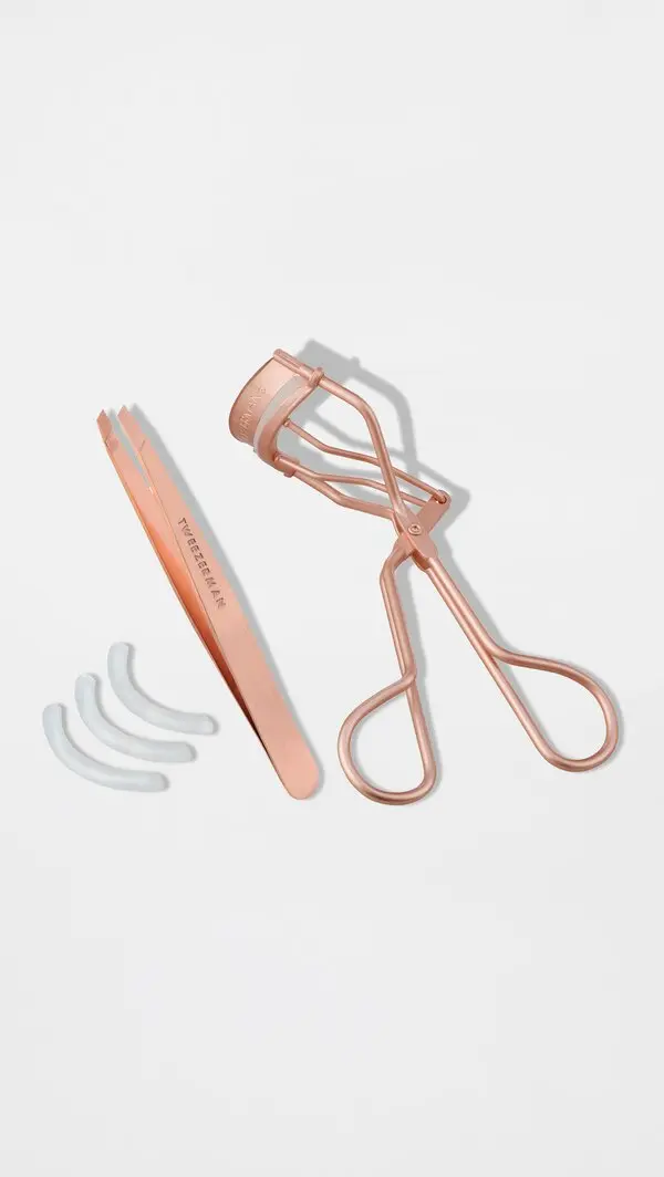 TWEEZERMAN Rose Gold Brow And Lash Set
