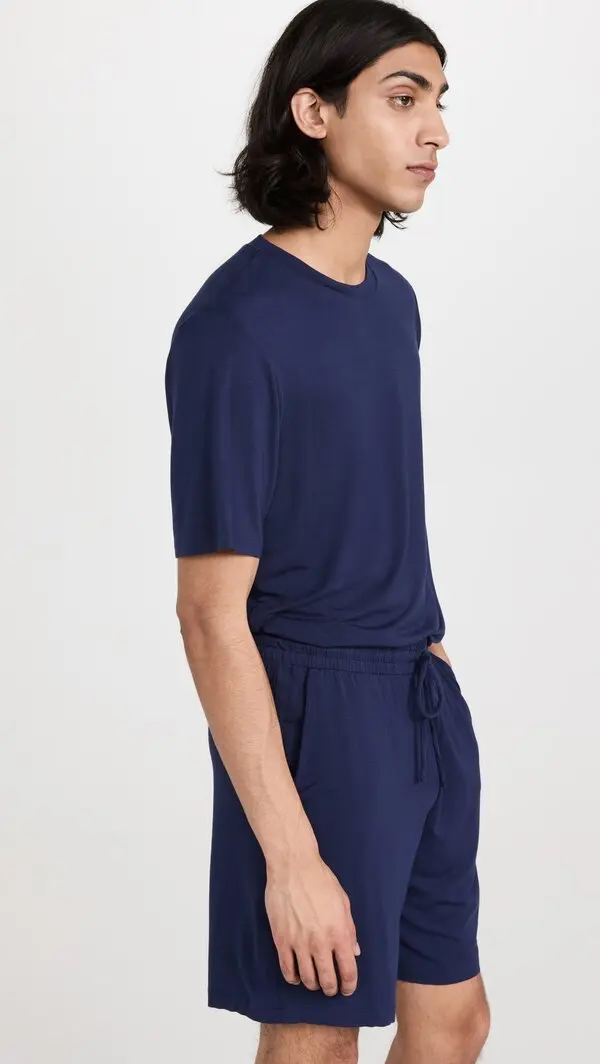 Eberjey Henry Modal Short Pj Set - True Navy