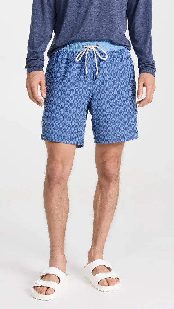 FAIR HARBOR The Bayberry Swim Trunks 7 - Blue Waves
