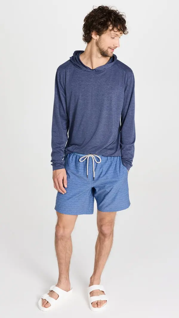 FAIR HARBOR The Bayberry Swim Trunks 7 - Blue Waves