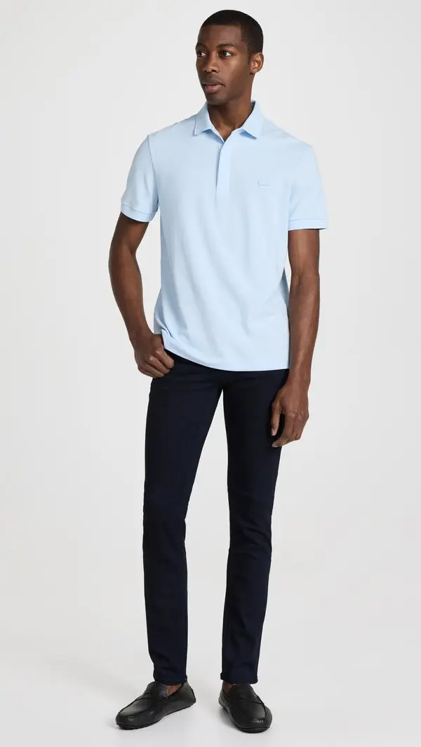 Lacoste Stretch Cotton Paris Polo - Light Blue