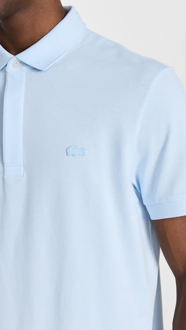 Lacoste Stretch Cotton Paris Polo - Light Blue