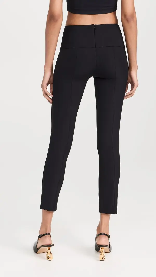 Veronica Beard Zip Back Scuba Pants - Black