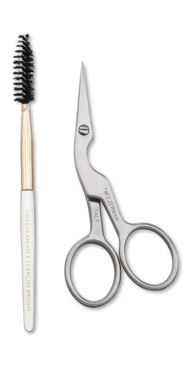 TWEEZERMAN Brow Shaping Scissors And Brush - No Color