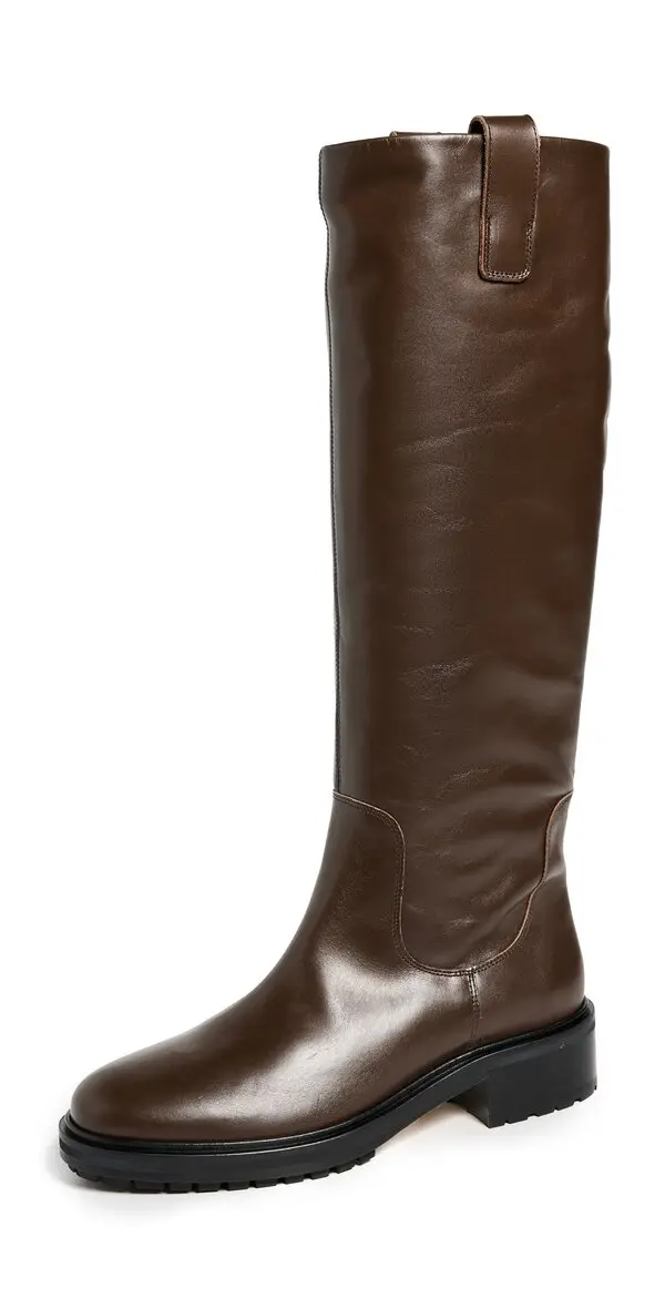 AeydĒ Henry Calf Leather Riding Boots - Moka