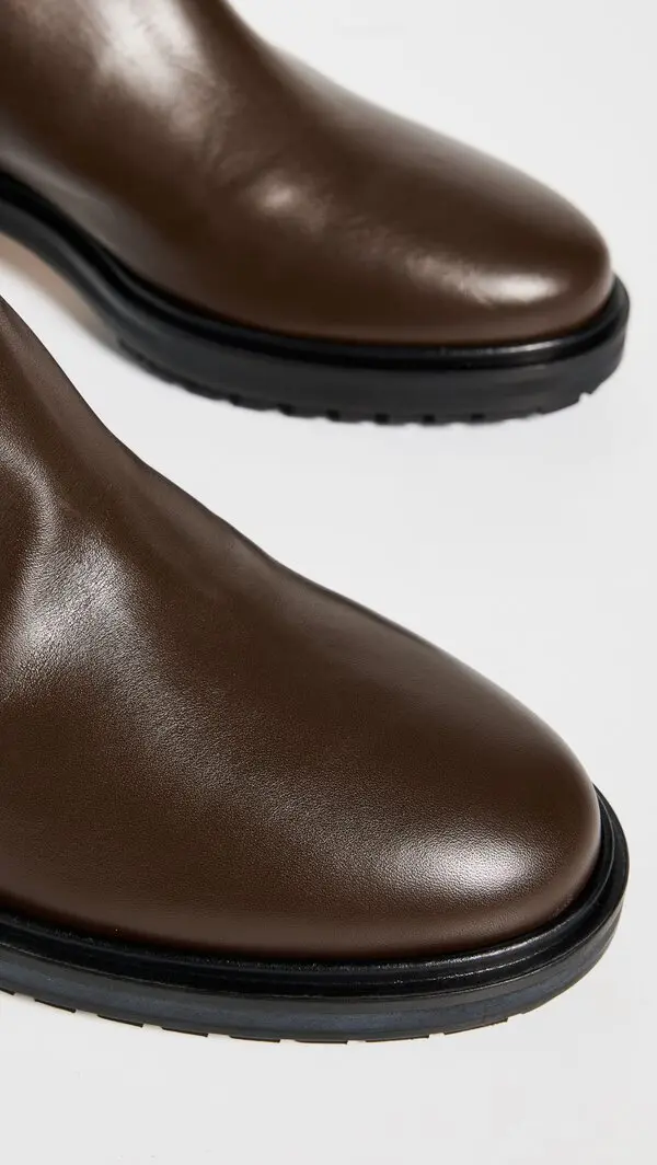 AeydĒ Henry Calf Leather Riding Boots - Moka