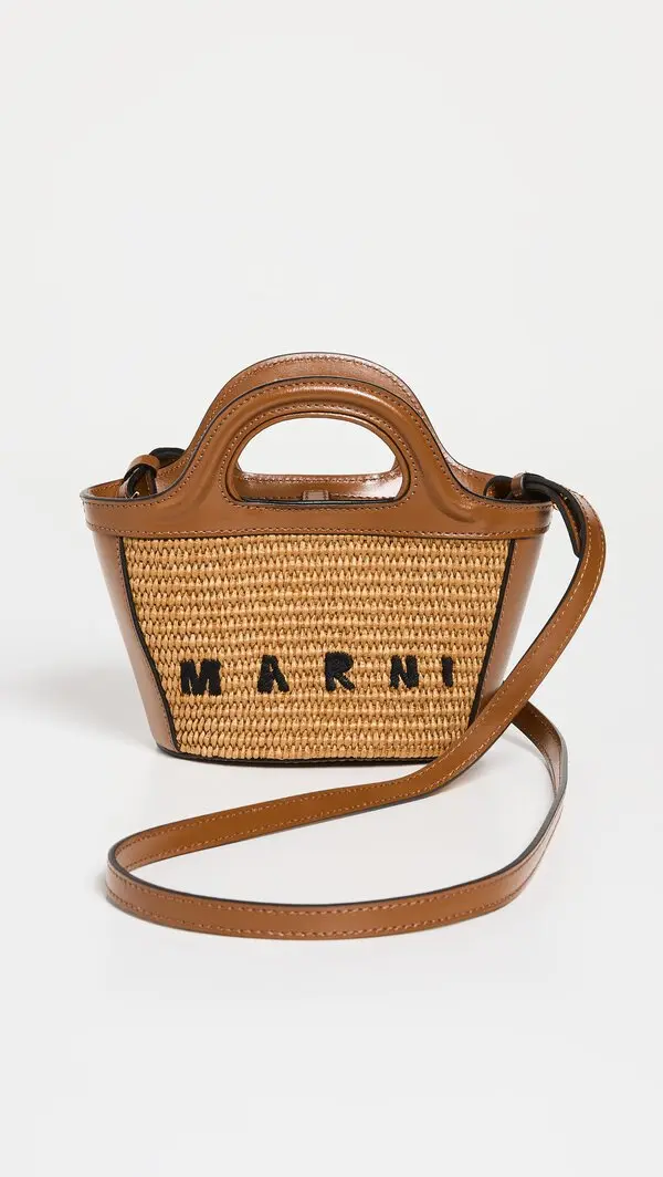 Marni Tropicalia Micro Tote - Raw Sienna