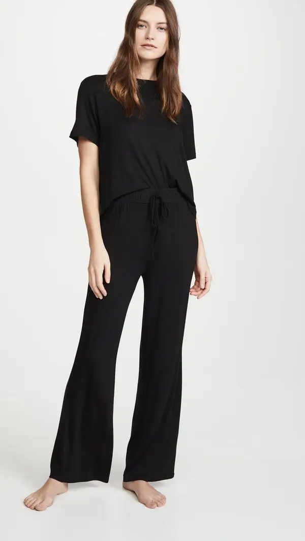 Honeydew Intimates All American Pajama Set - Black