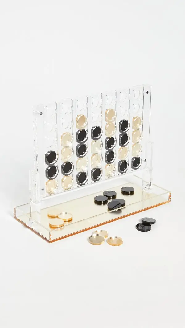 TIZO DESIGN Lucite Connect 4 Black/gold