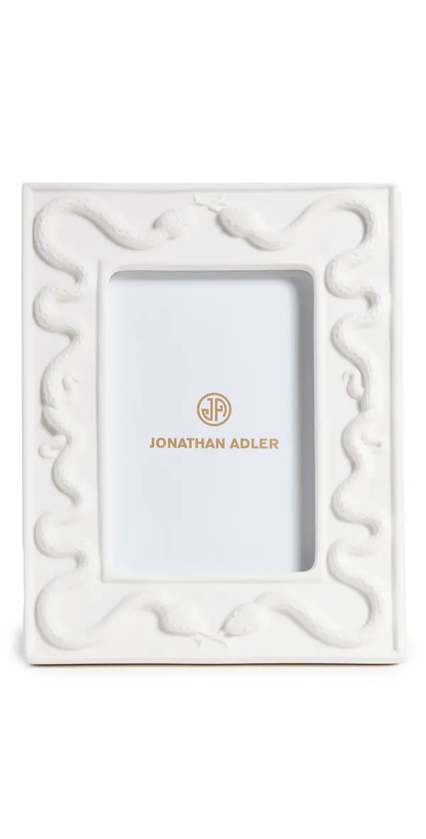 Jonathan Adler Eden Snake Frame 4x6 - White