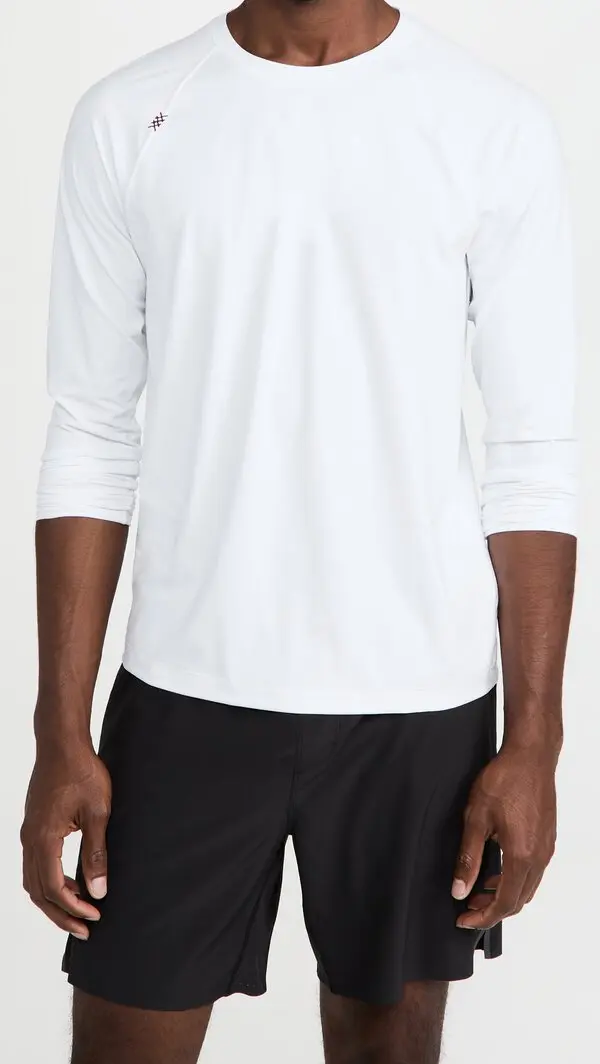 RHONE Reign Long Sleeve Tee - Bright White