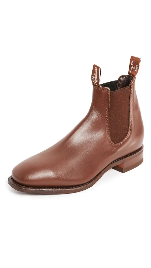 R.m. Williams Comfort Leather Chelsea Boots - Dark Tan