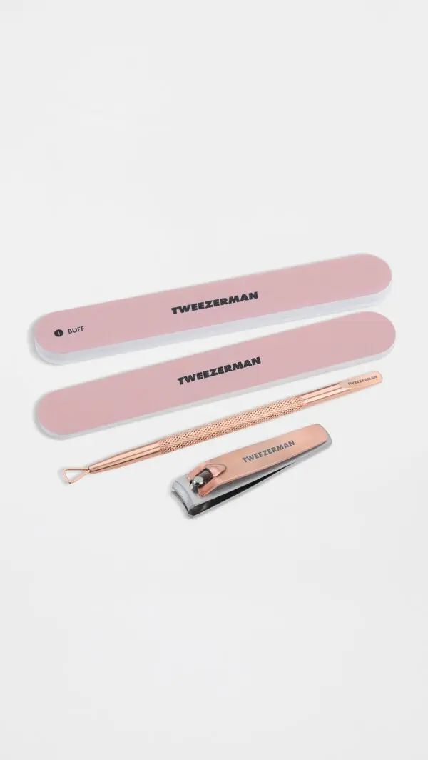 TWEEZERMAN Manicure Set - Rose Gold