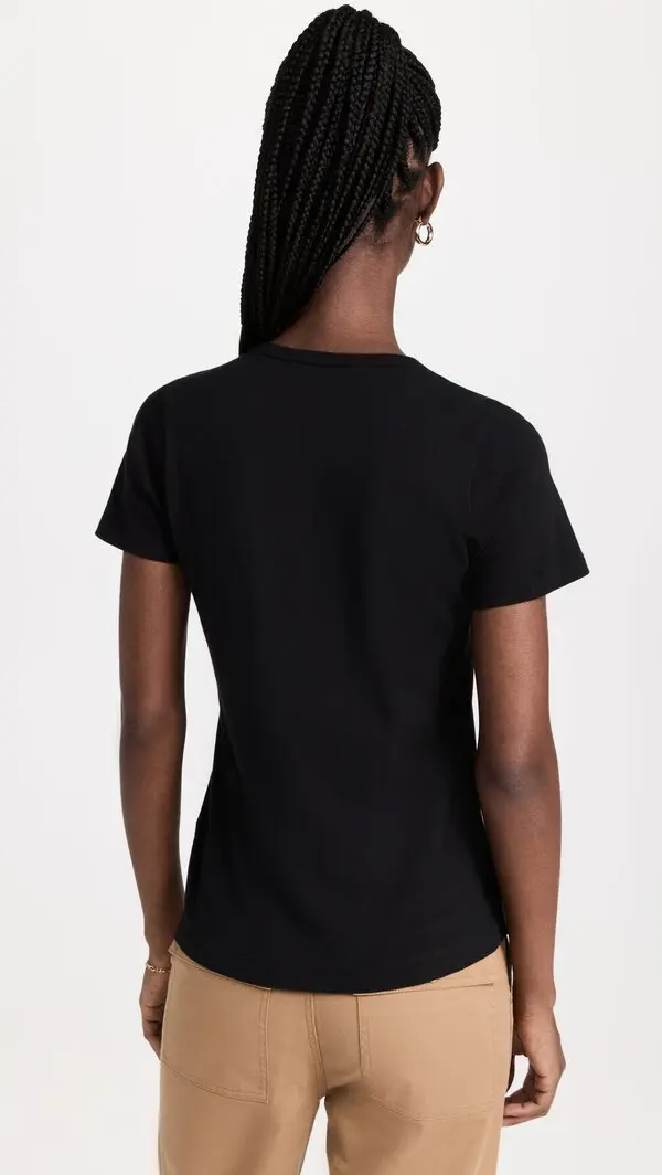 Jenni Kayne Cotton Slim Tee - Black