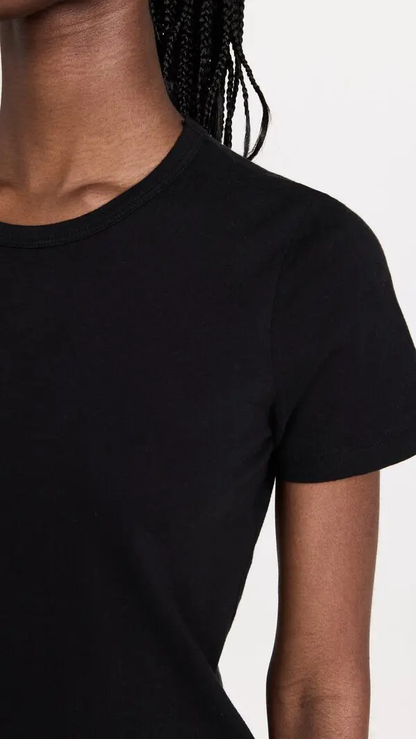Jenni Kayne Cotton Slim Tee - Black