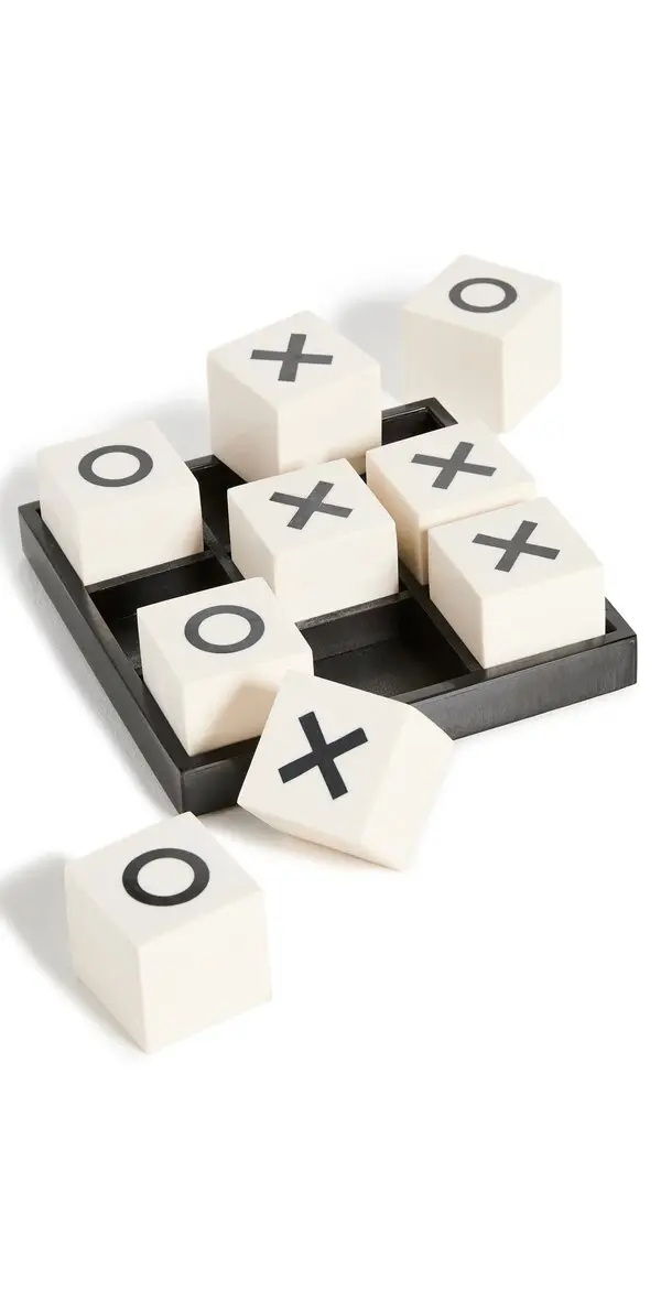 TIZO DESIGN Tizo Tic Tac Toe Game Brown/cream - One-color