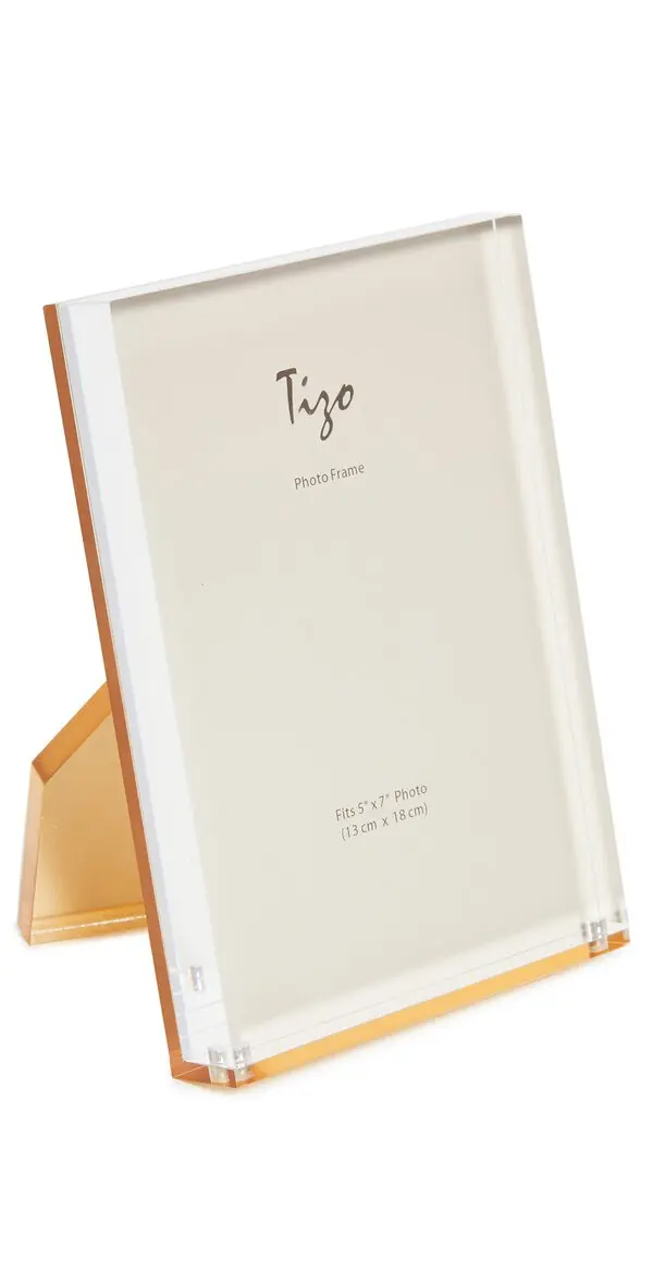 TIZO DESIGN Clear Acrylic Frame 5x7 - Gold