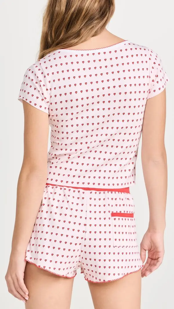 Morgan Lane Suzie Pajama Set - Floating Hearts