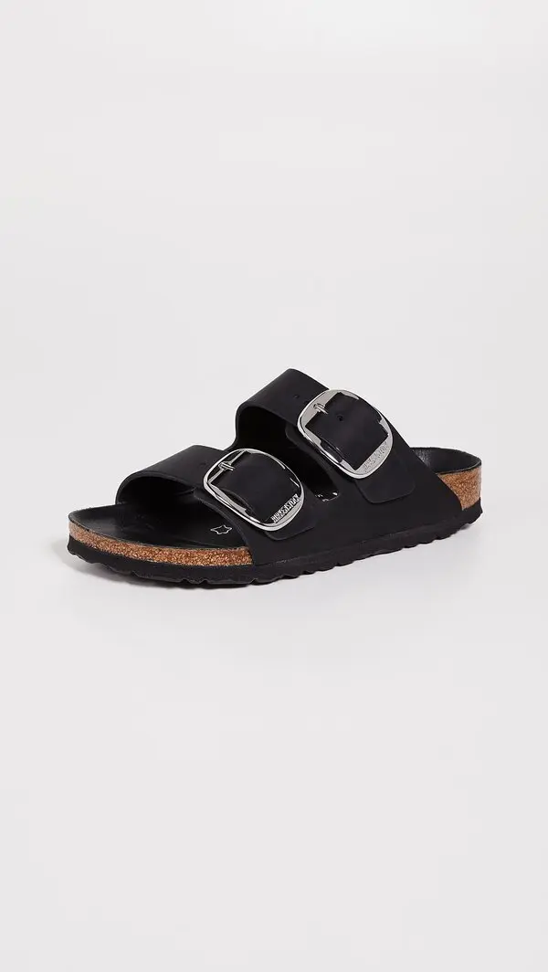 BIRKENSTOCK Arizona Big Buckle Sandals - Black