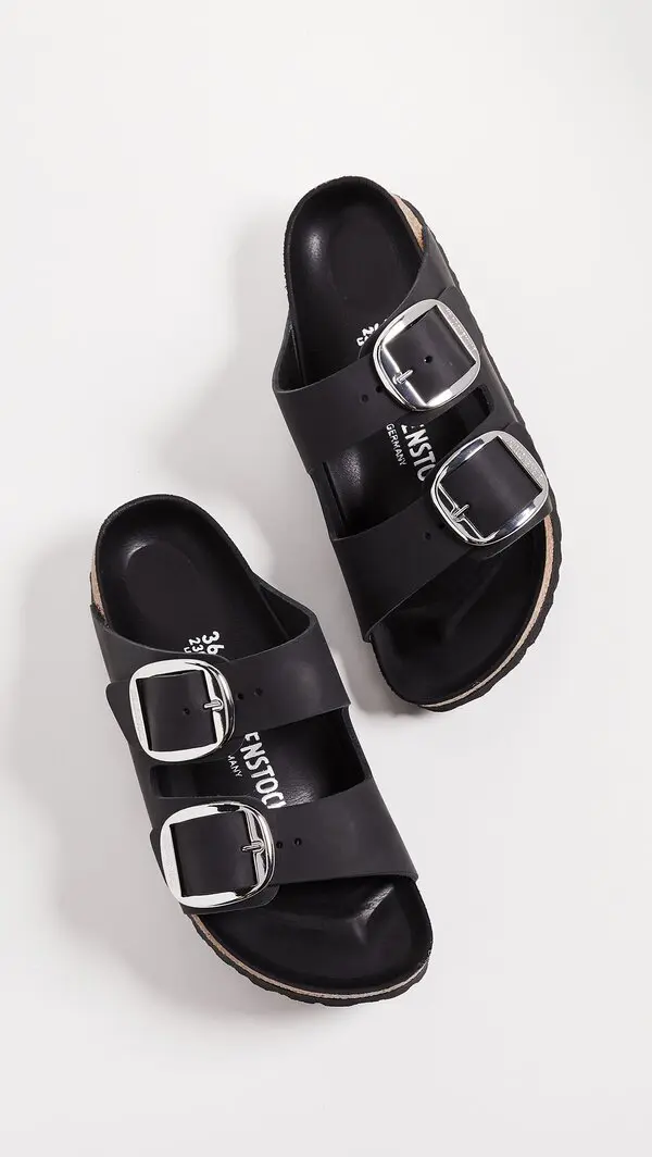 BIRKENSTOCK Arizona Big Buckle Sandals - Black