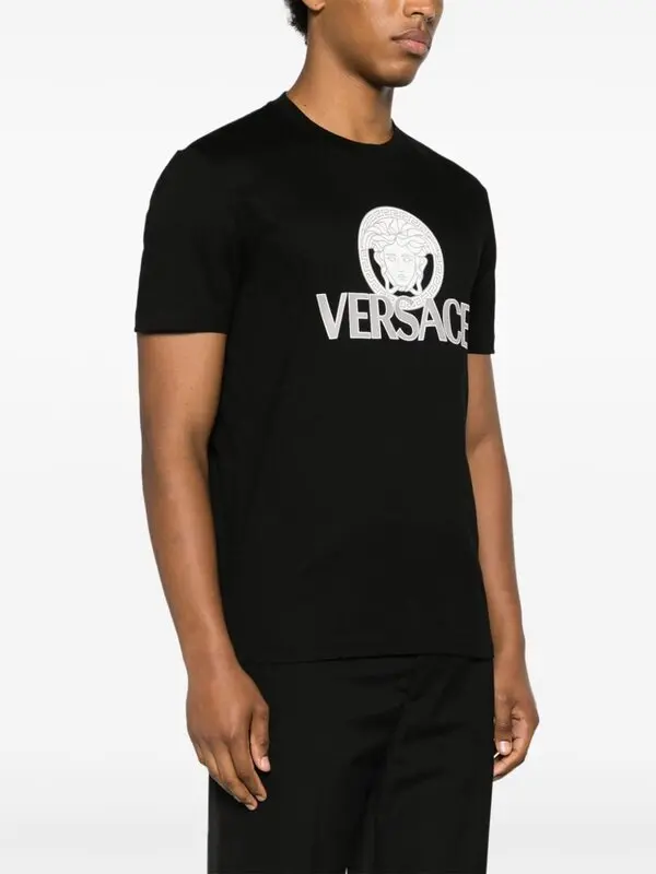 Versace Medusa Logo-print T-shirt - Black
