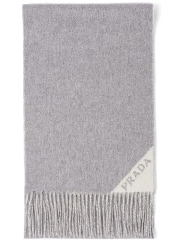 Prada Reversible Cashmere Scarf - Grey