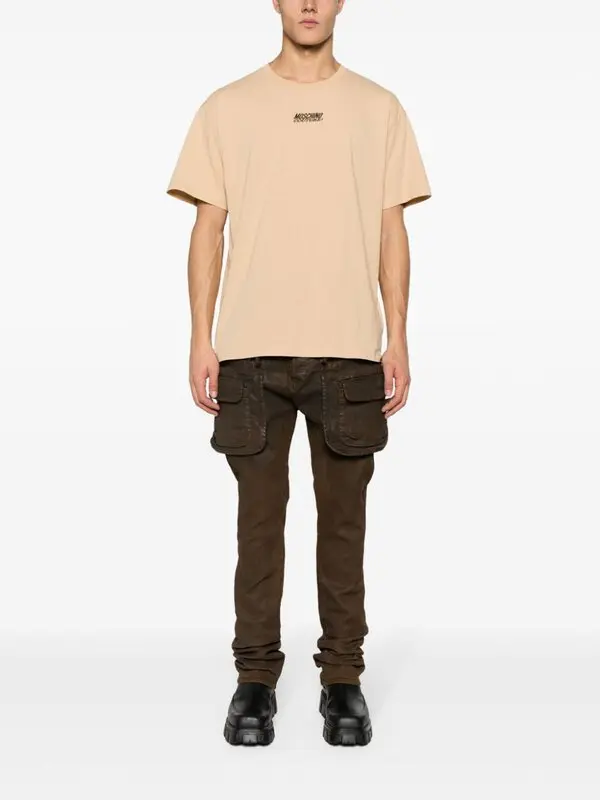 Moschino Logo-embroidered Cotton T-shirt