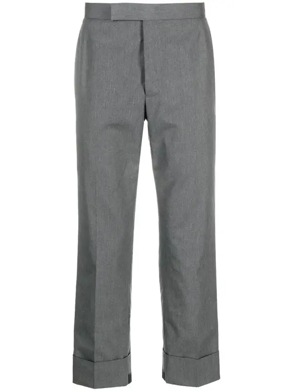 Thom Browne Cropped Straight-leg Trousers