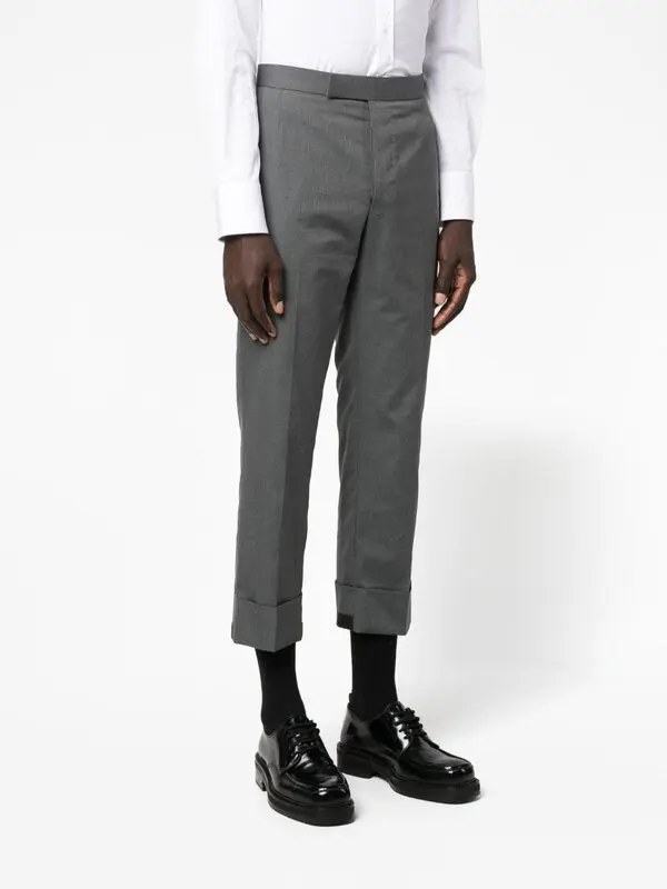 Thom Browne Cropped Straight-leg Trousers
