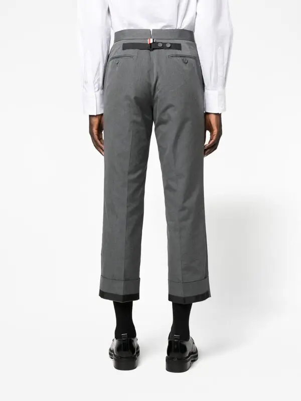 Thom Browne Cropped Straight-leg Trousers