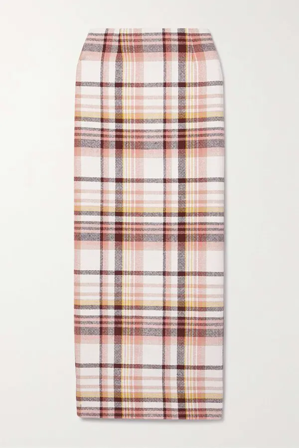 Zimmermann Matchmaker Checked Midi Skirt