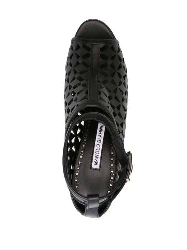 Manolo Blahnik Tingah 105mm Laser-cut Pumps