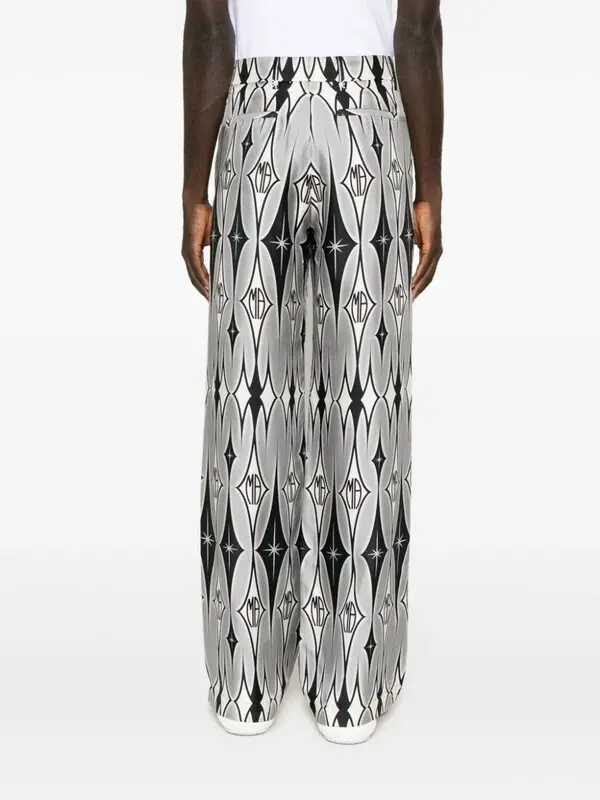 Amiri Graphic-print Wide-leg Trousers