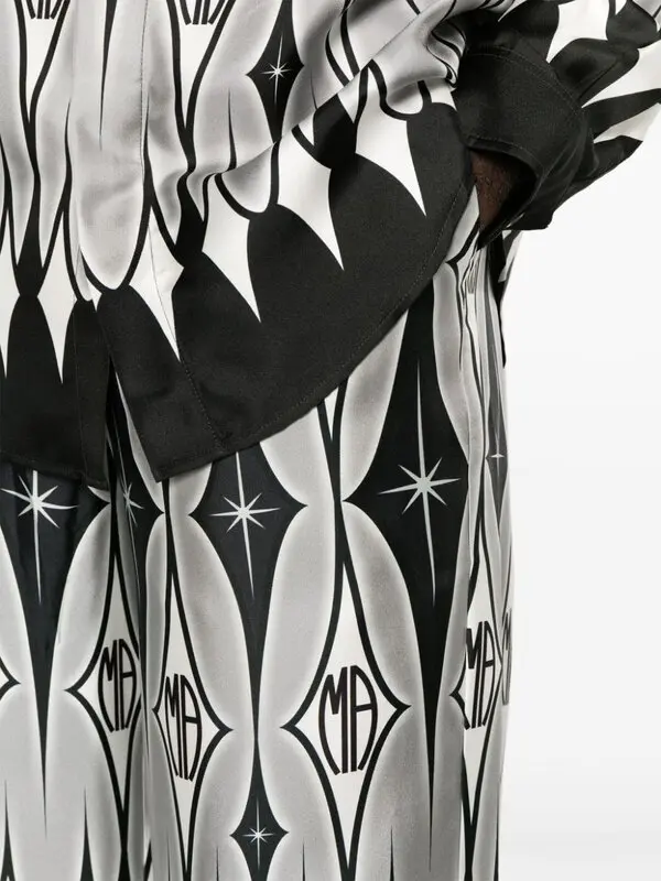Amiri Graphic-print Wide-leg Trousers