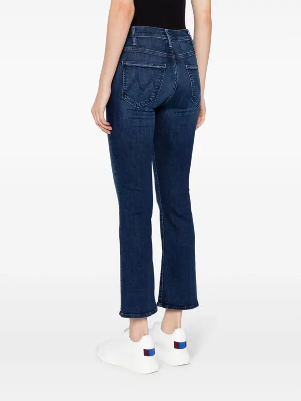 MOTHER The Hustler Cropped Flared Jeans