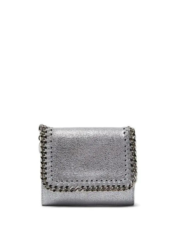 Stella McCartney Small Falabella Metallic-finish Wallet