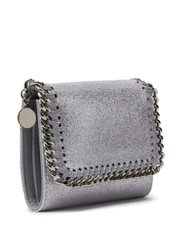Stella McCartney Small Falabella Metallic-finish Wallet