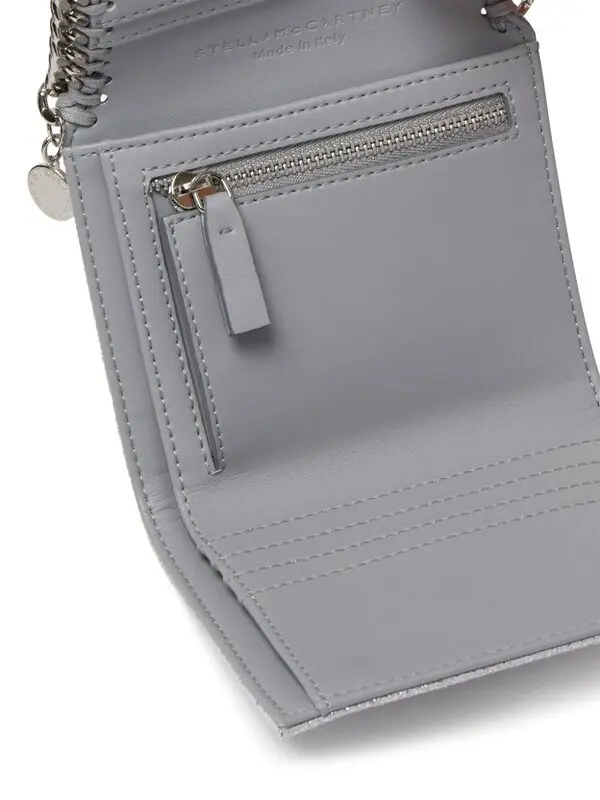 Stella McCartney Small Falabella Metallic-finish Wallet