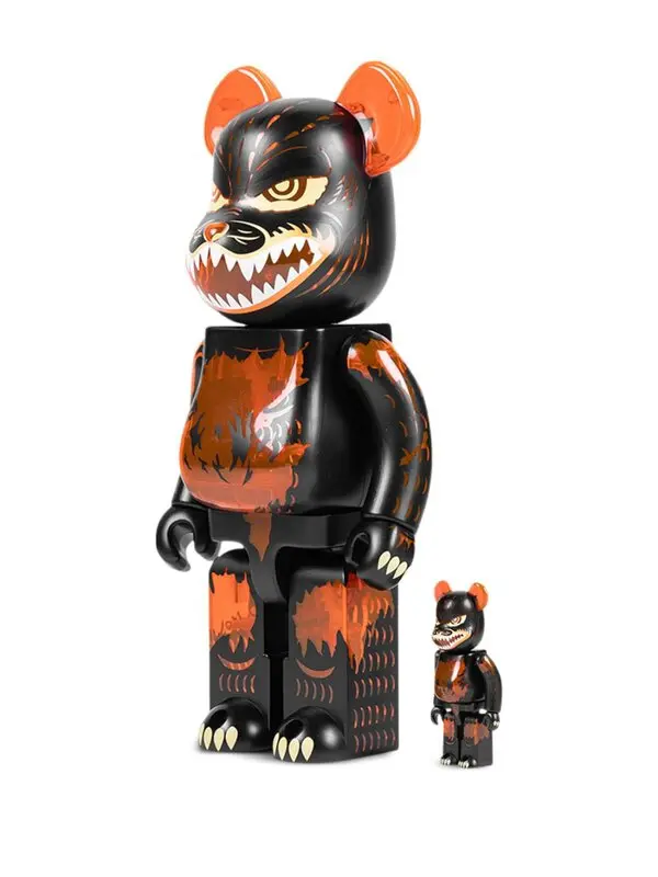 MEDICOM TOY X Godzilla Vs Destoroyah Be@rbrick 100% And 400% Figure Set - Black