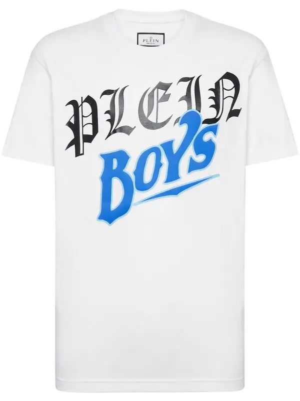Philipp Plein Slogan-print Cotton T-shirt - White