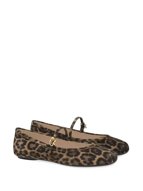 GIANVITO ROSSI - Gianvito Rossi Carla Leopard-Print Ballerinas