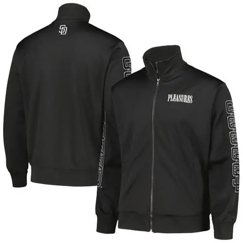 PLEASURES San Diego Padres Pitcher Full-zip Track Jacket