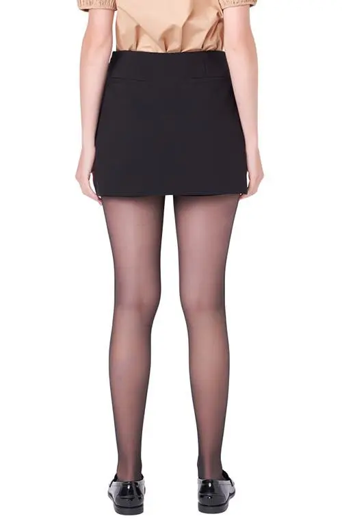 English Factory Faux Wrap Skort