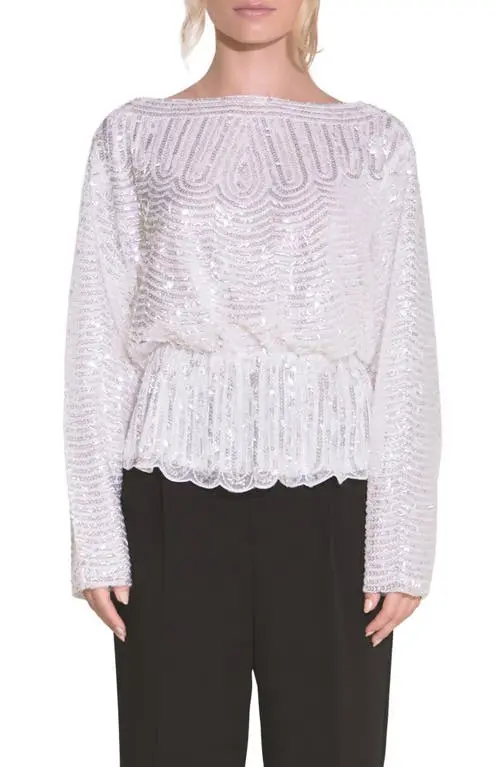 Endless Rose Sequin Peplum Top