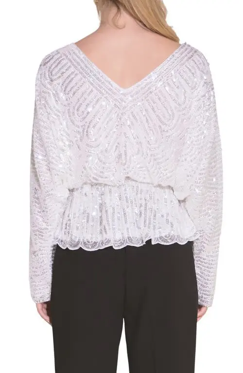 Endless Rose Sequin Peplum Top
