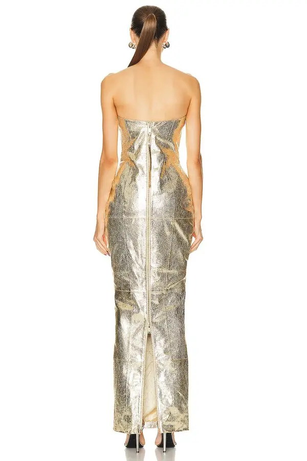 Retrofete Lavonne Dress In Metallic